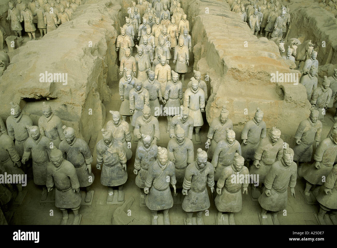 ROWS OF TERRACOTTA WARRIORS Stock Photo - Alamy