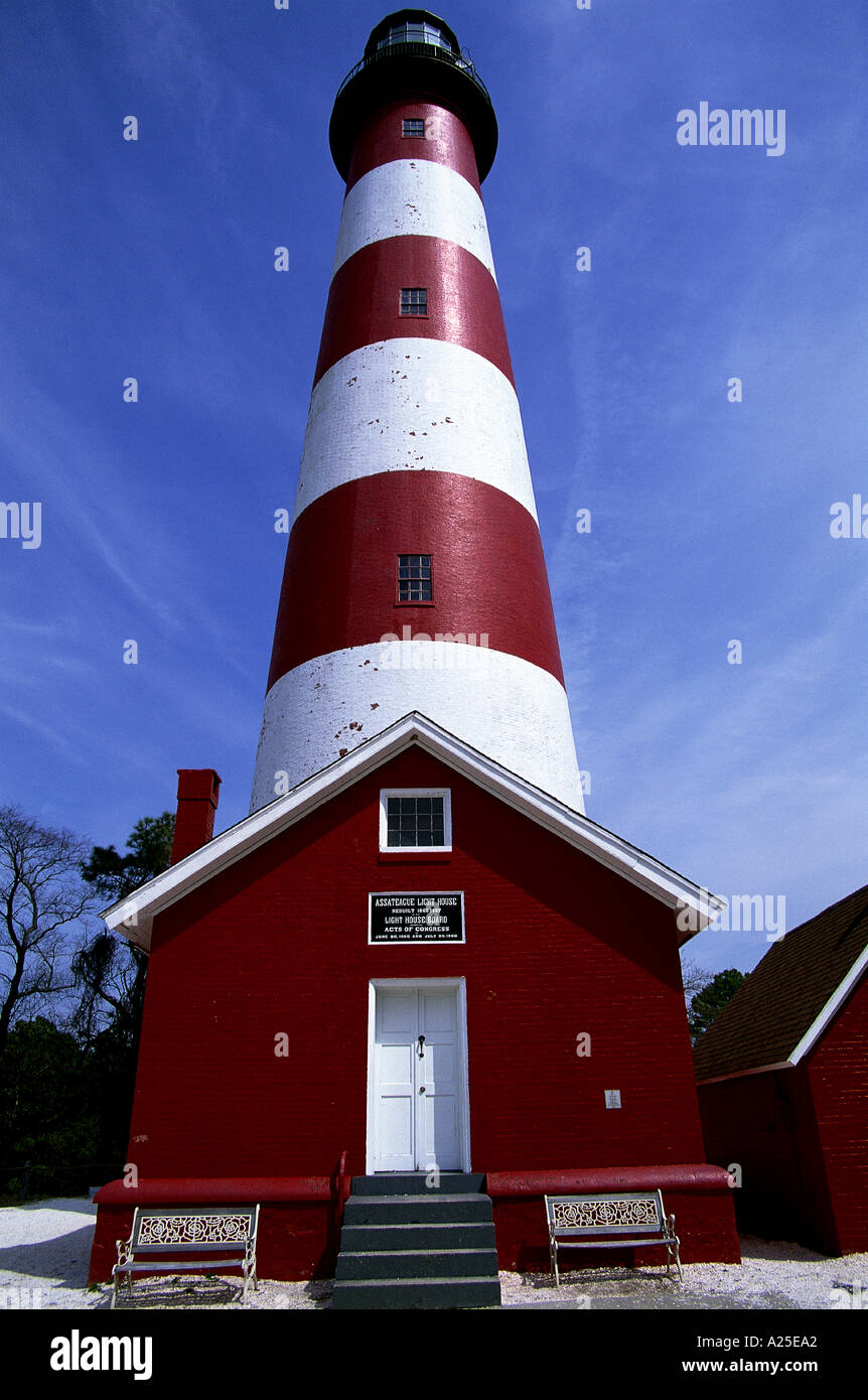 ASSATEAGUE LIGHTHOUSE CHINCOTEAGUE VIRGINIA USA Stock Photo - Alamy