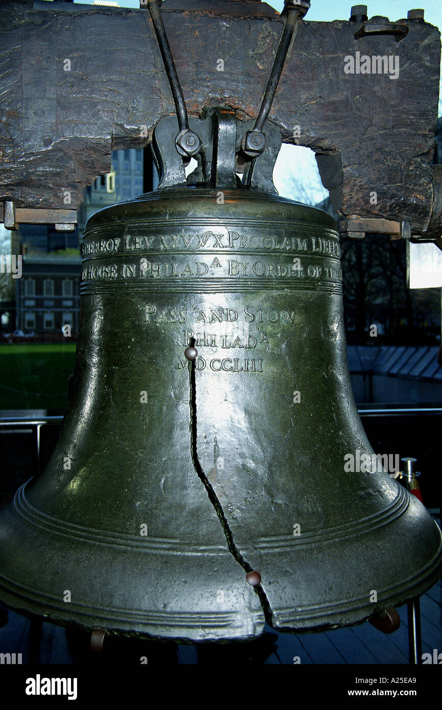 LIBERTY BELL PHILADELPHIA PENNSYLVANIA USA Stock Photo - Alamy