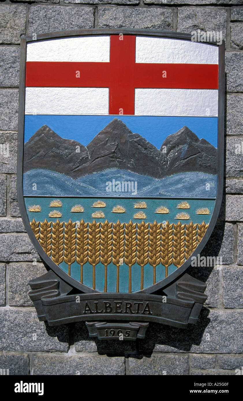 Coat of Arms Alberta Canada Stock Photo - Alamy