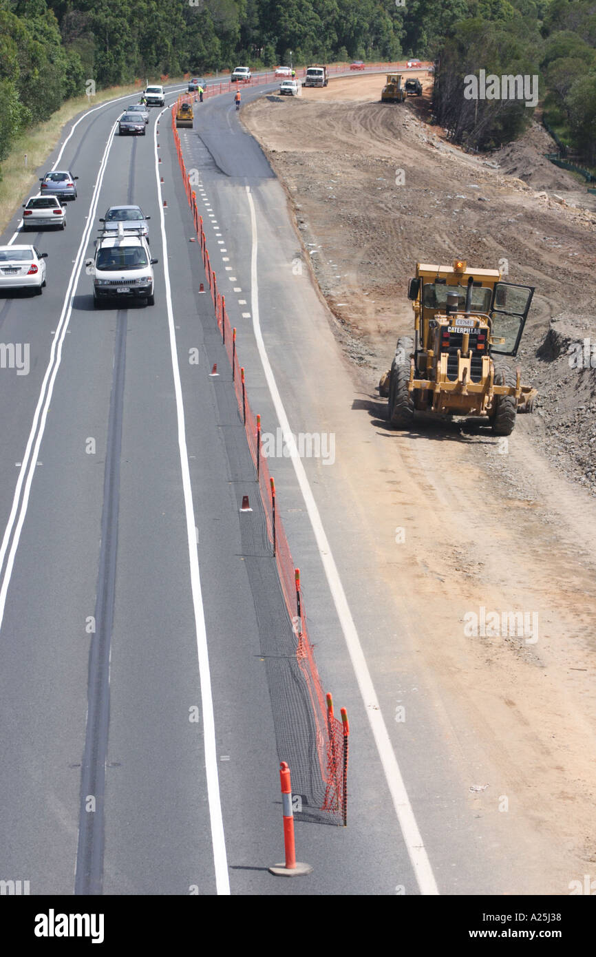 A PHOTO OF ROADWORKS ON THE NICKLIN WAY CALOUNDRA SUNSHINE COAST ...