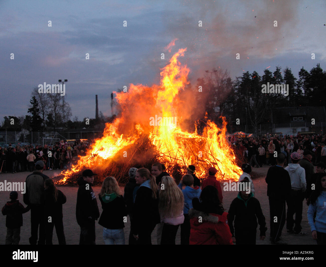 Walpurgis night in Sweden Stock Photo - Alamy