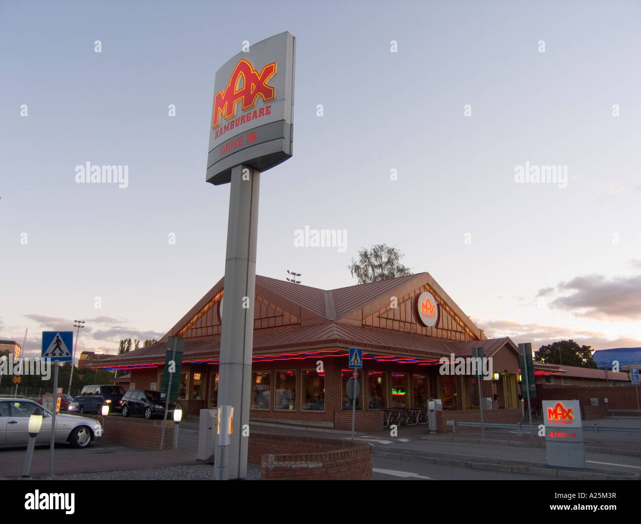 Max hamburgers in Sweden Stock Photo - Alamy