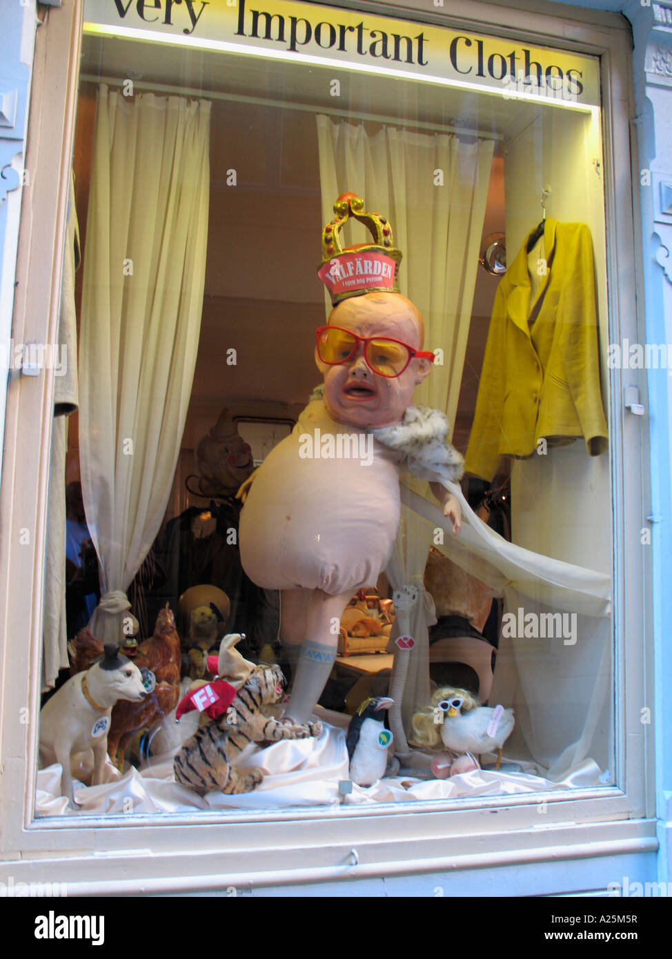Shop-window in Stockholm Stock Photo - Alamy