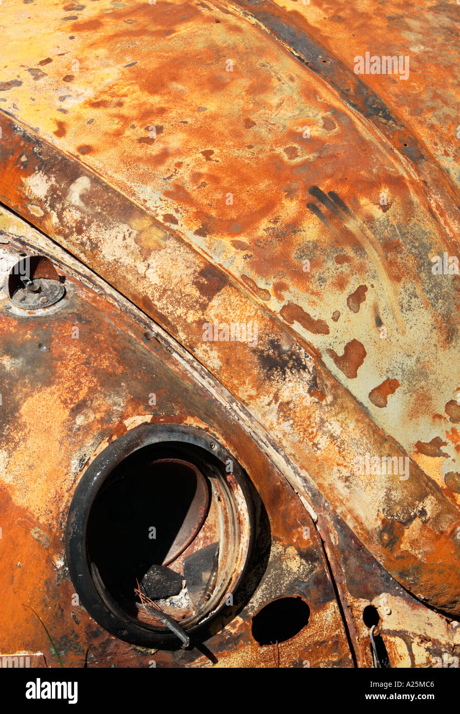 Close up of front of rusty VW Beetle Stock Photo - Alamy