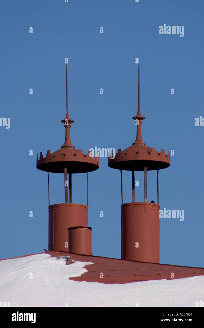 Double chimneys hi-res stock photography and images - Alamy