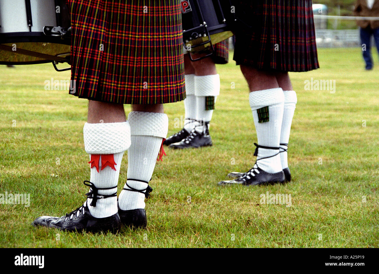 Kilt Wearing Highlanders Legs Stock Photo - Alamy