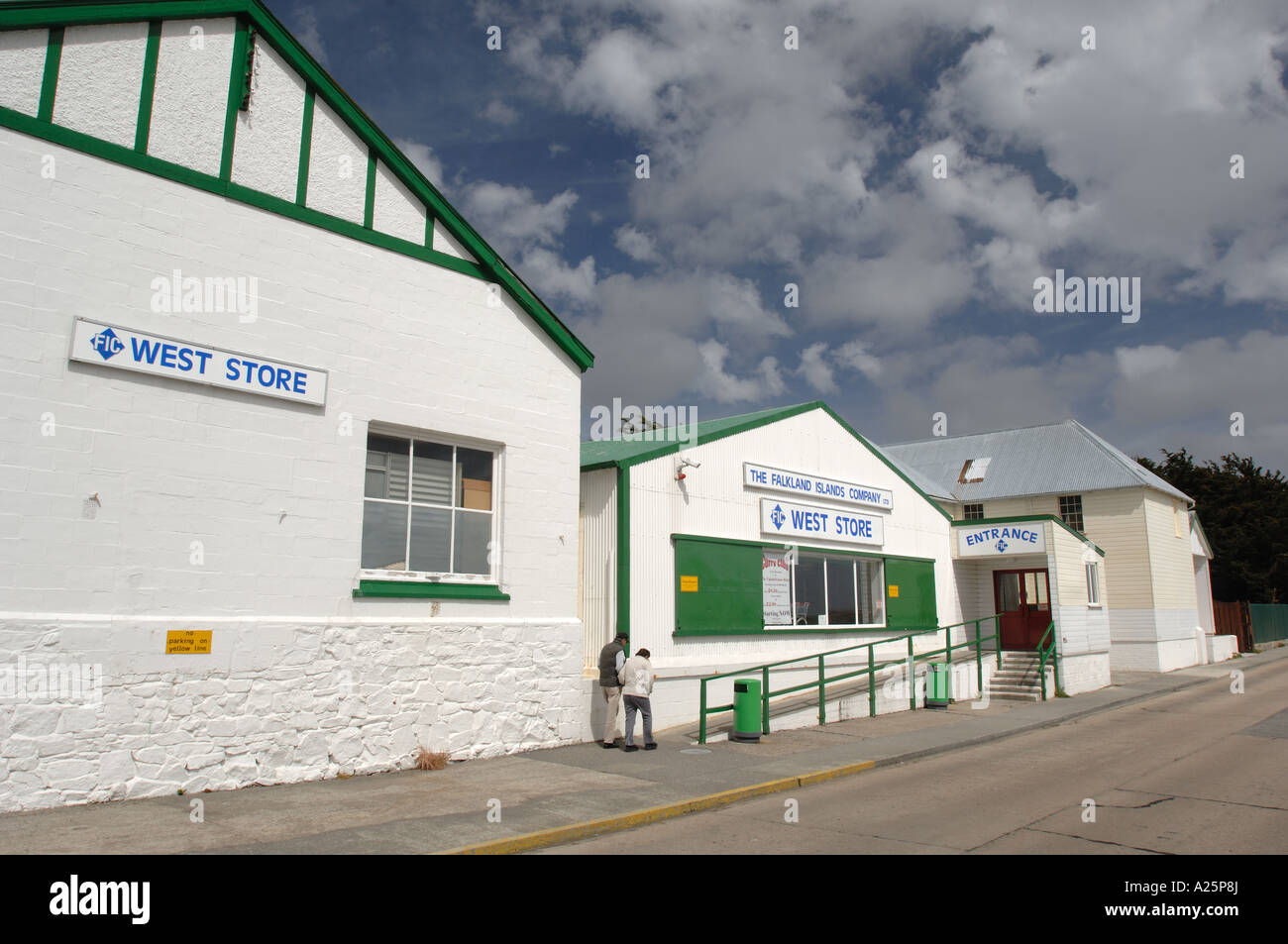 falkland islands port stanley city shop high street store west white ...