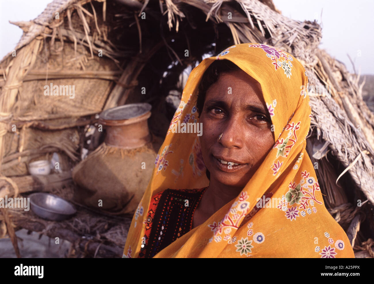 A Balochi woman living in the rural and remote area of Awaran in ...