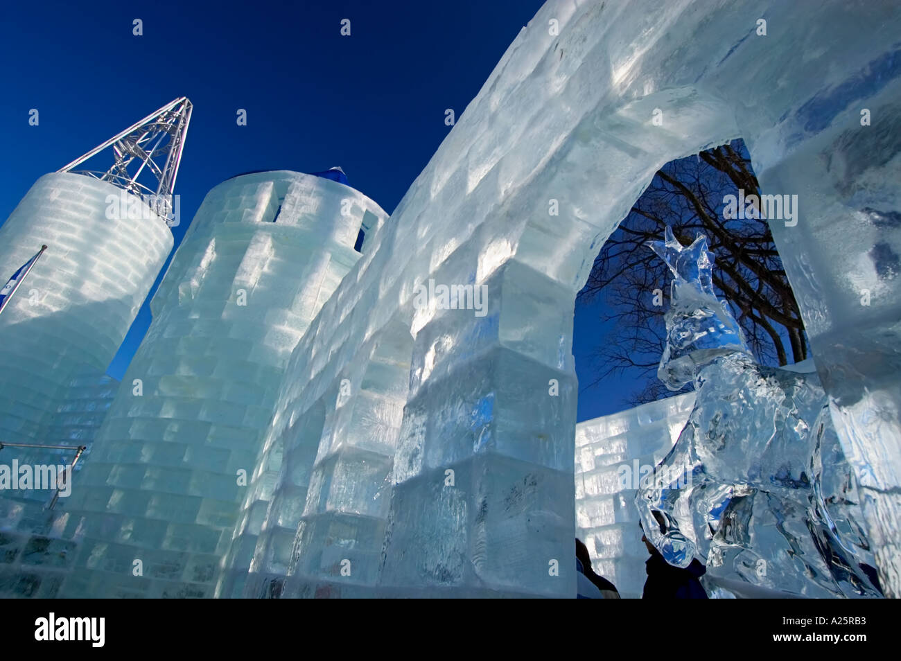 Quebec carnival ice palace hi-res stock photography and images - Alamy