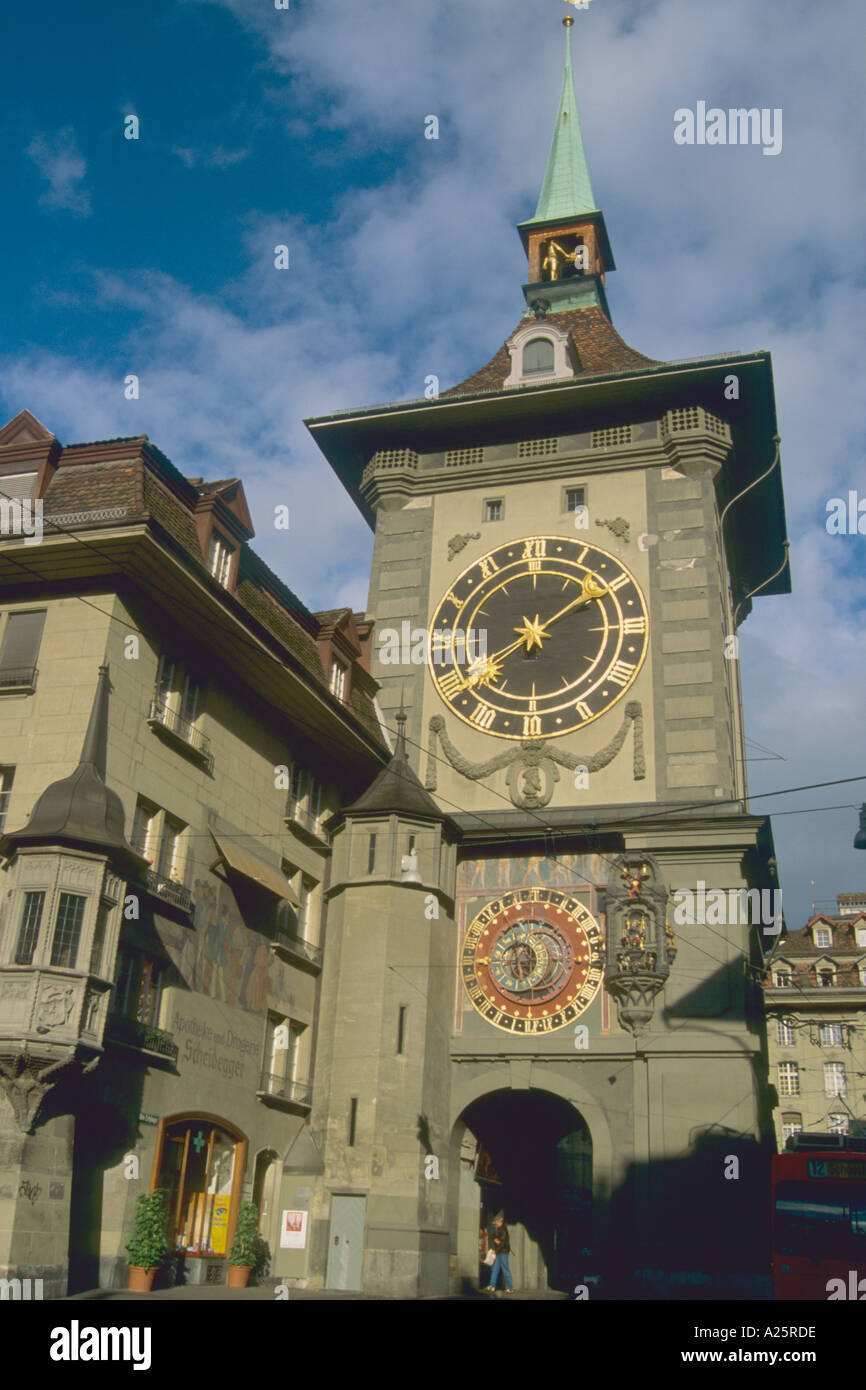 Switzerland Bern Clock Tower Stock Photo - Alamy