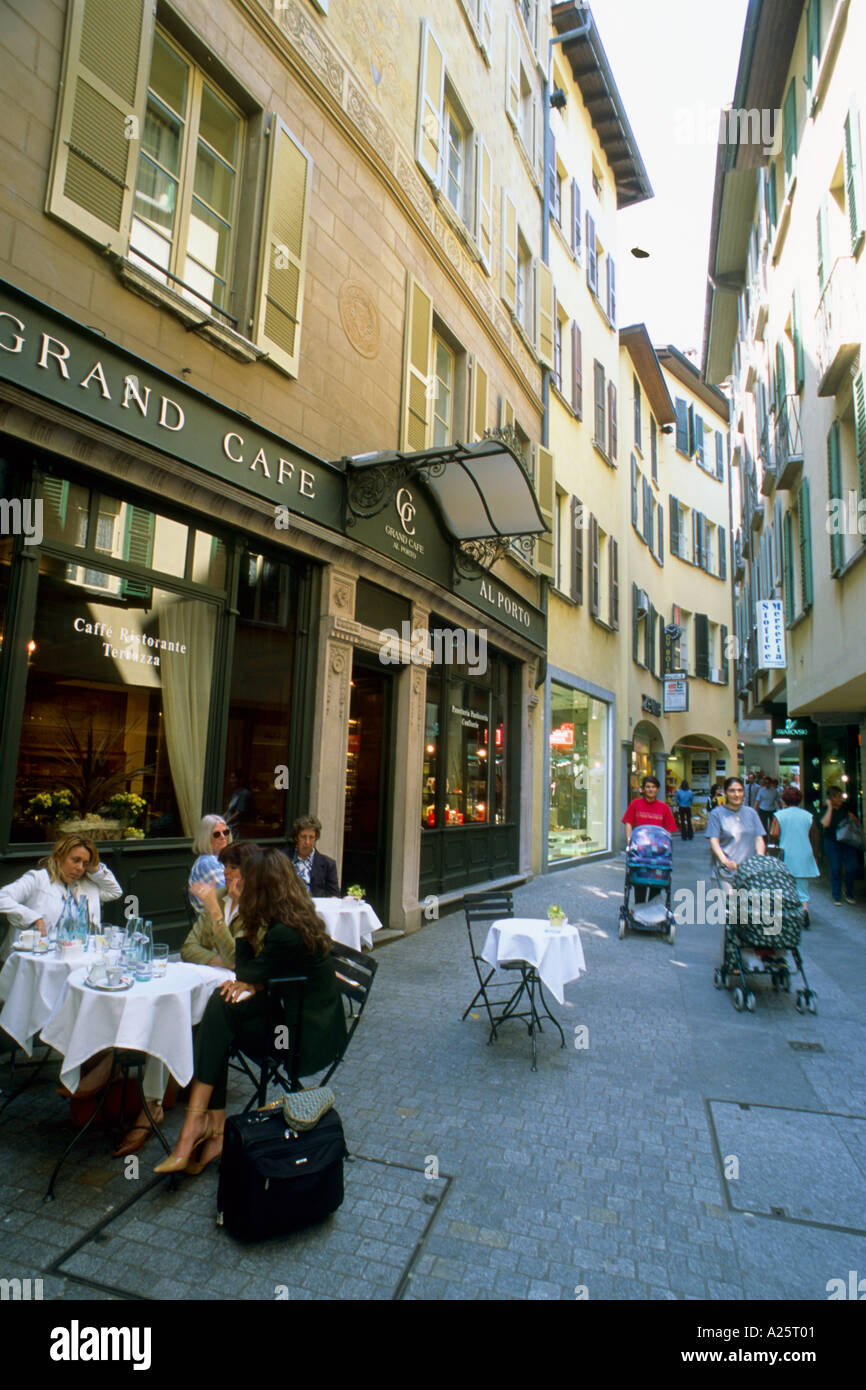 Lugano switzerland cafe hi-res stock photography and images - Alamy