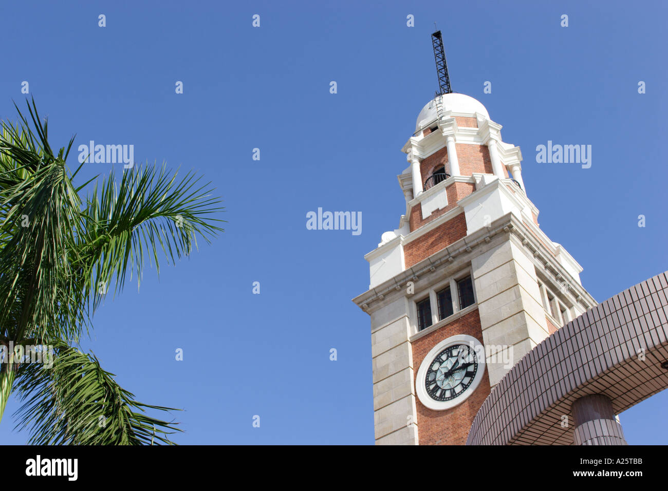 Colonial Clock Tower Old Railway Station Tsimshatsui Kowloon Hong Kong ...