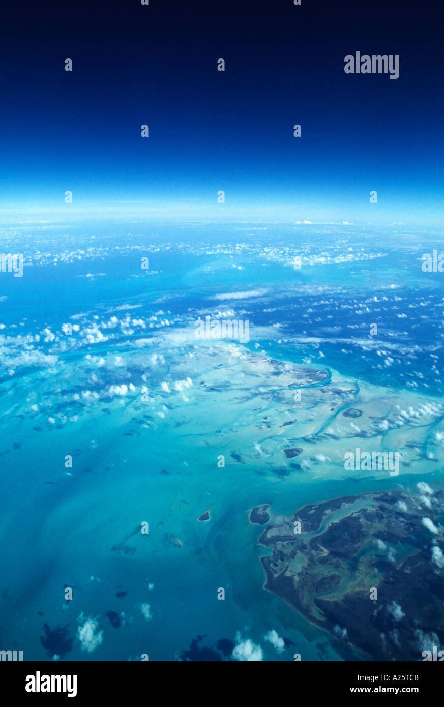 Aerial of the Bahamas Stock Photo - Alamy