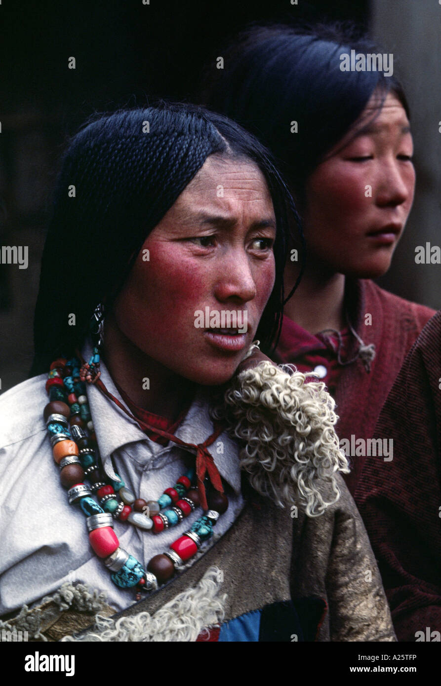 Tibet braided hair braids hi-res stock photography and images - Alamy