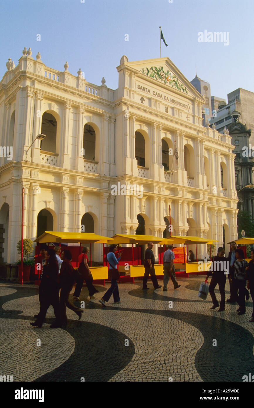 China Macau colonial architecture Stock Photo - Alamy