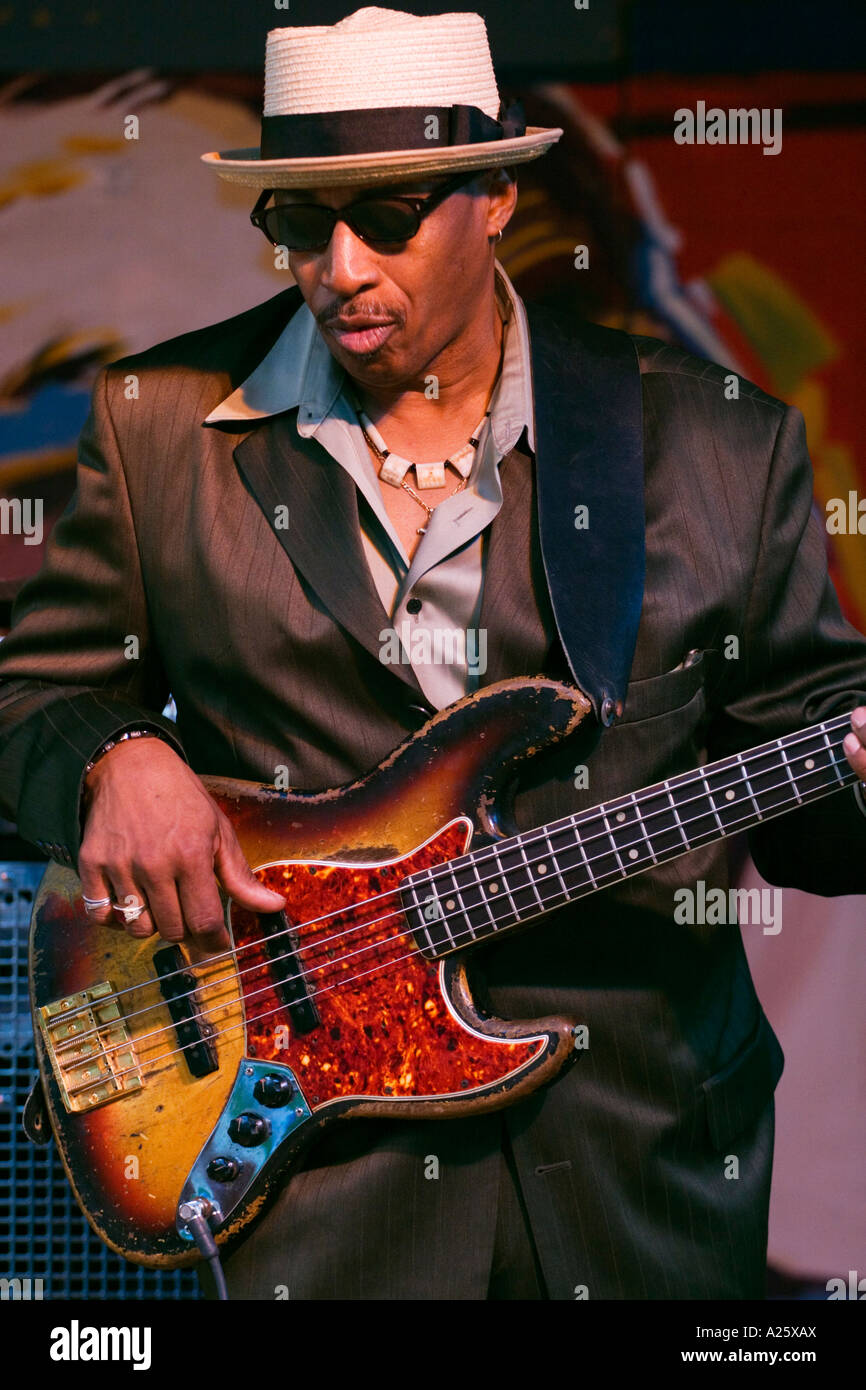 JAKE SAMPSON plays base with the J C SMITH BAND at the MONTEREY BAY ...