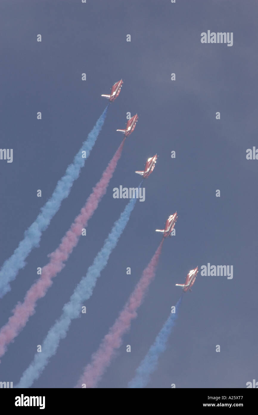 The RAF Red Arrows aerobatic team Stock Photo - Alamy