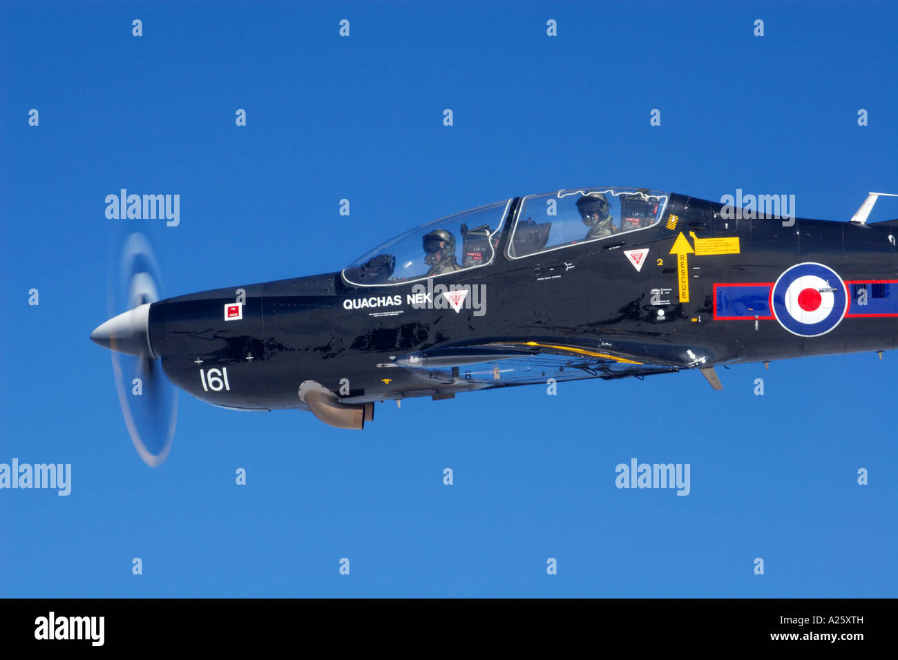 RAF Tucano T1 trainer over North Yorkshire The aircraft operates from ...