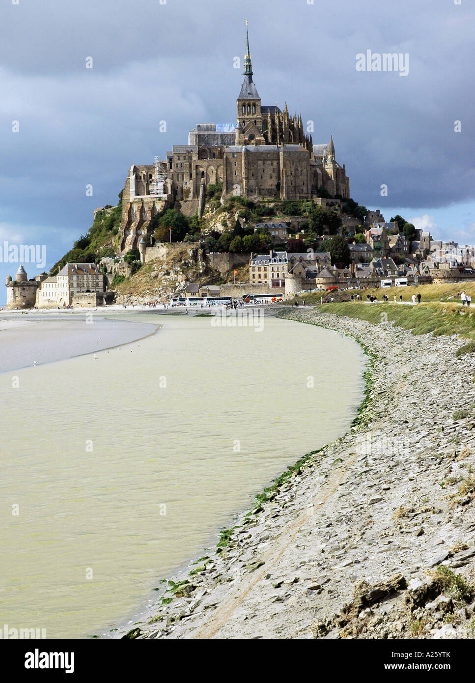 View Mont Saint Michel Mount San St S Michael English Channel La Manche ...