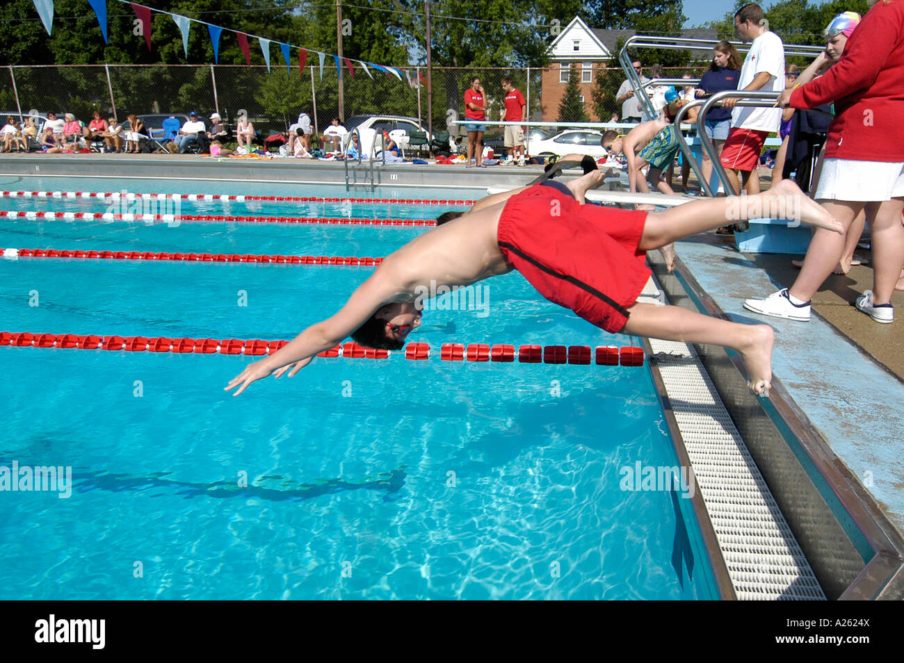 Children Participate In A Swim Race Stock Photo Alamy children-participate-in-a-swim-race-stock-photo-alamy