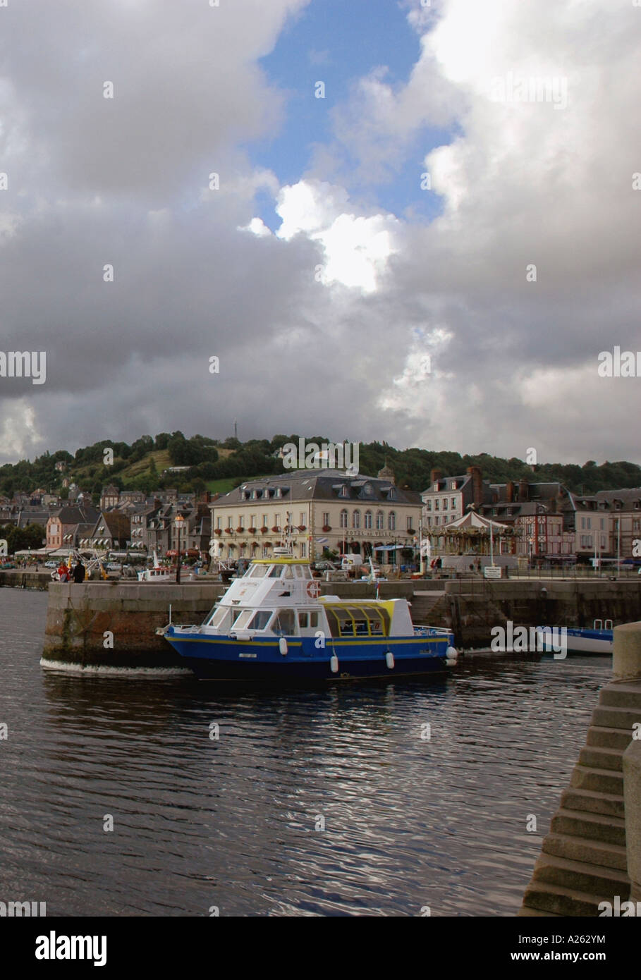 Panoramic View of Honfleur English Channel La Manche Normandy Normandie ...