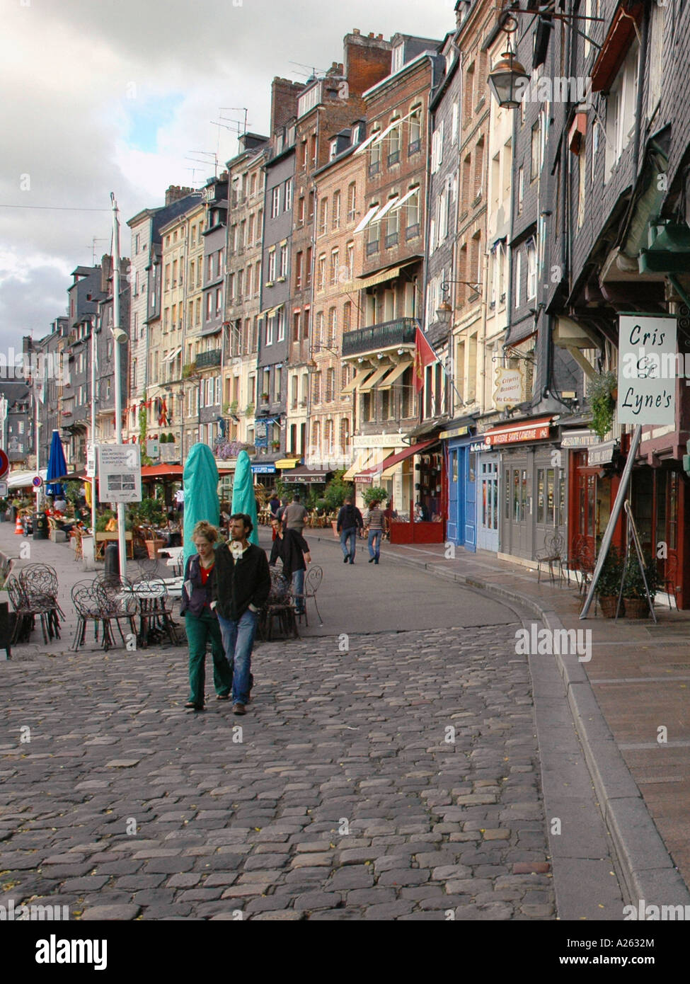 Characteristic View of Honfleur English Channel La Manche Normandy ...