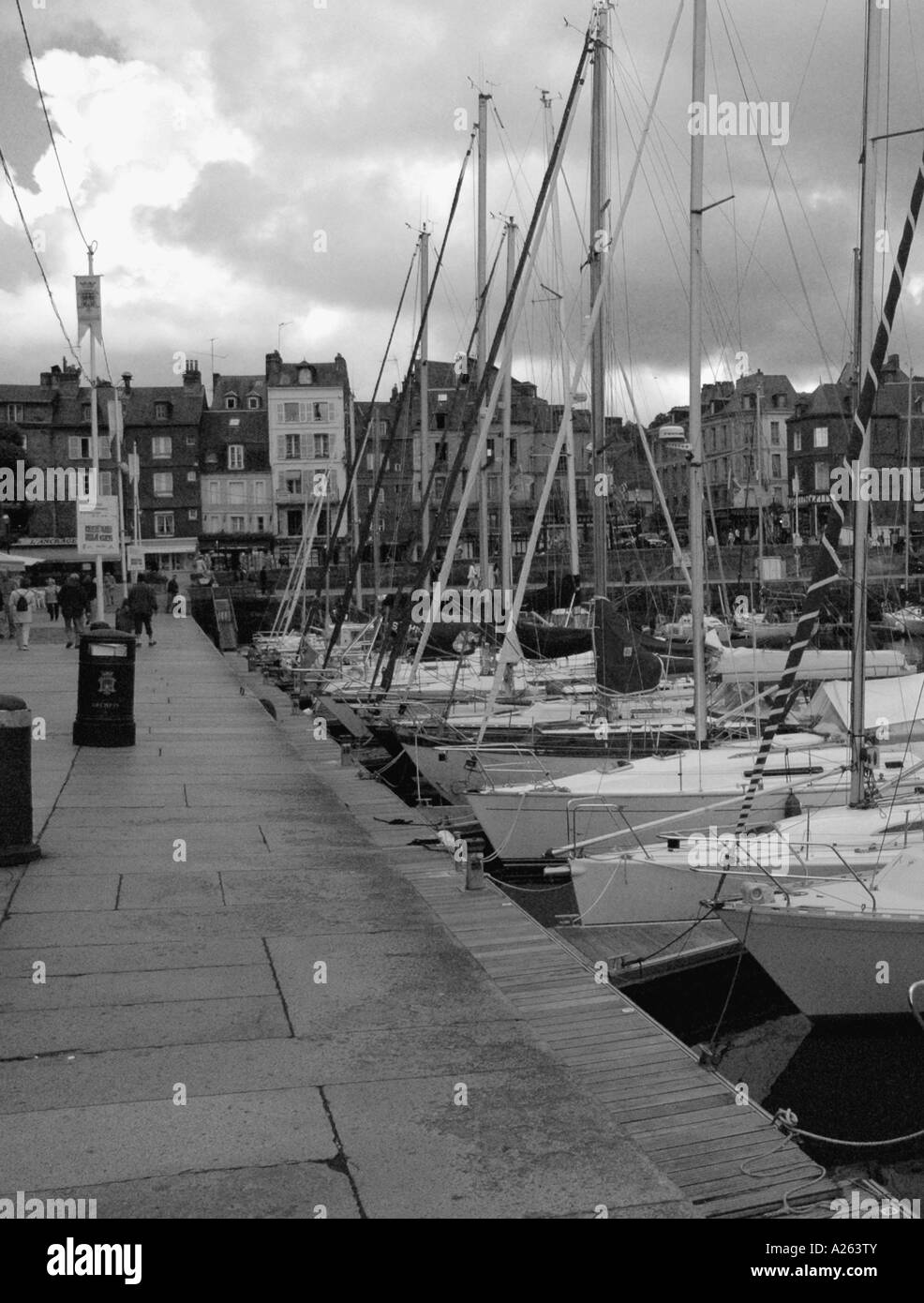 Characteristic View of Honfleur Old Port English Channel La Manche ...