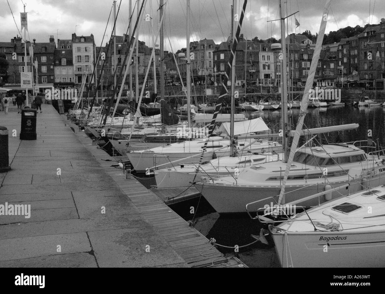 Characteristic View of Honfleur Old Port English Channel La Manche ...