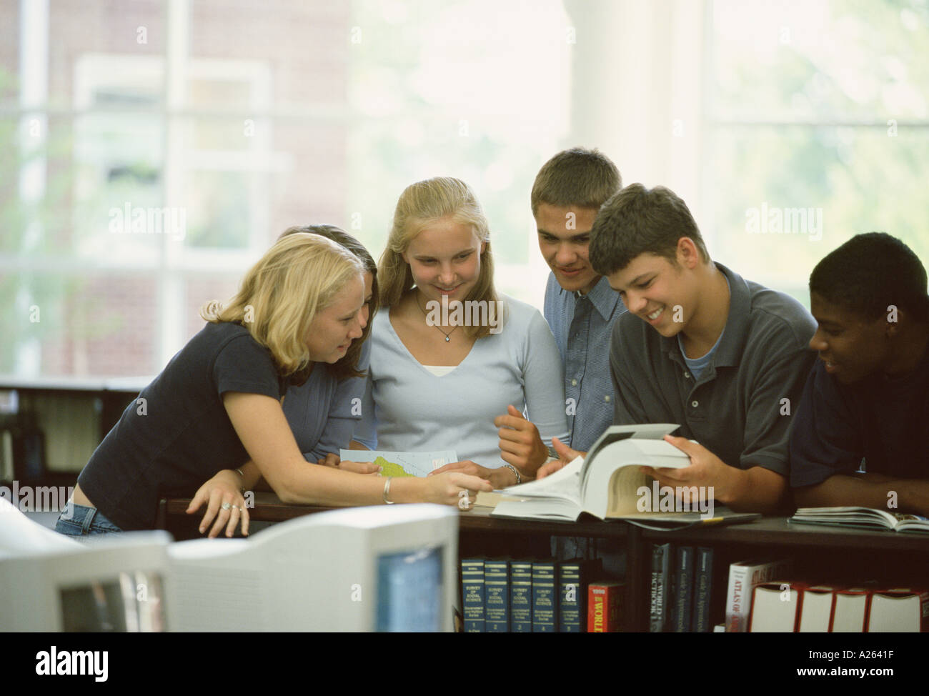 Group students friendly study hi-res stock photography and images - Alamy