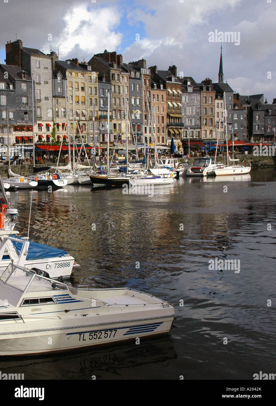 Characteristic View of Honfleur Old Port English Channel La Manche ...