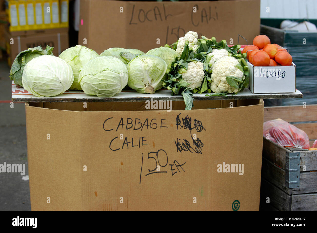 Fruits vegetable price signs road hi-res stock photography and images ...