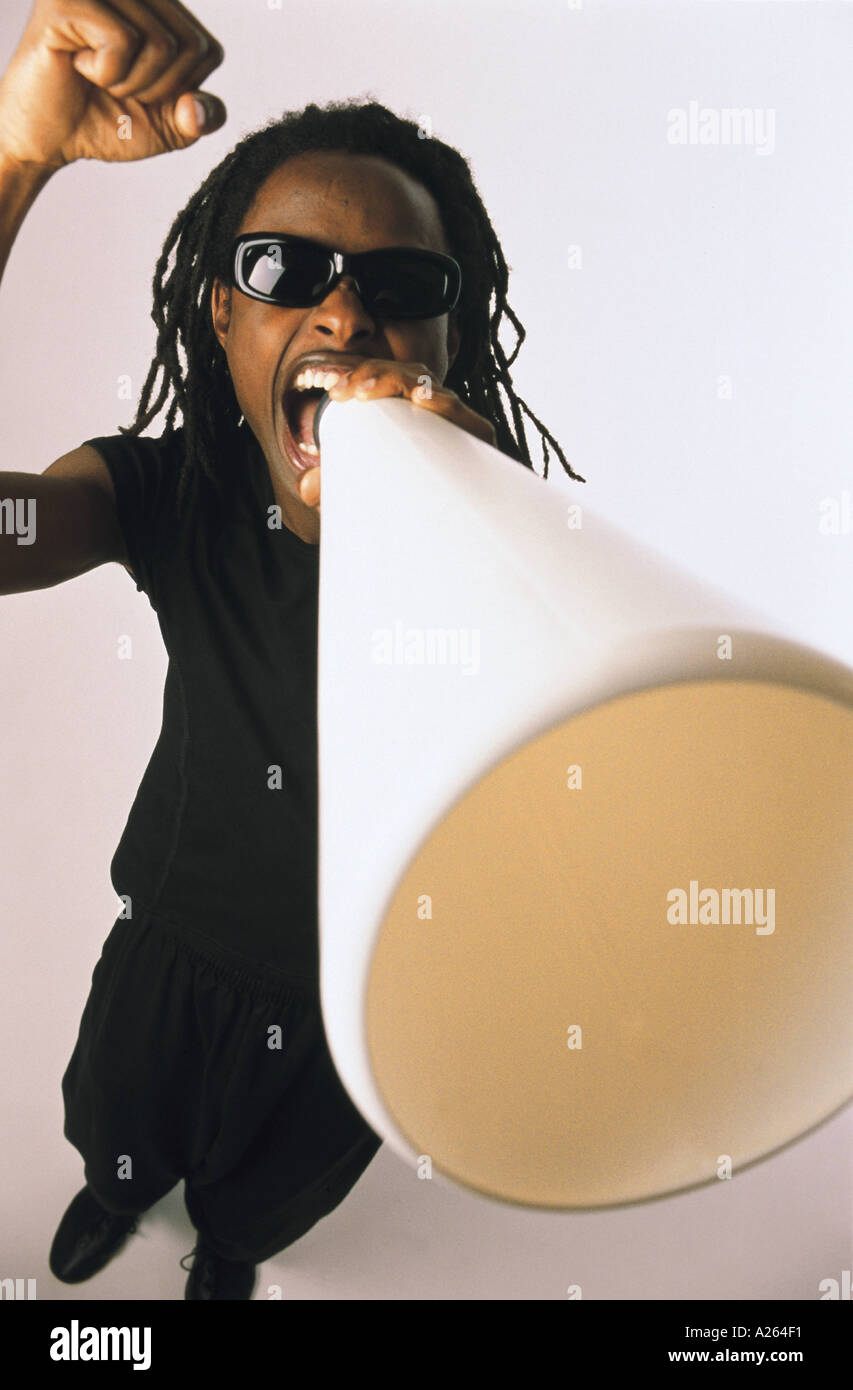 Loud hailers hi-res stock photography and images - Alamy