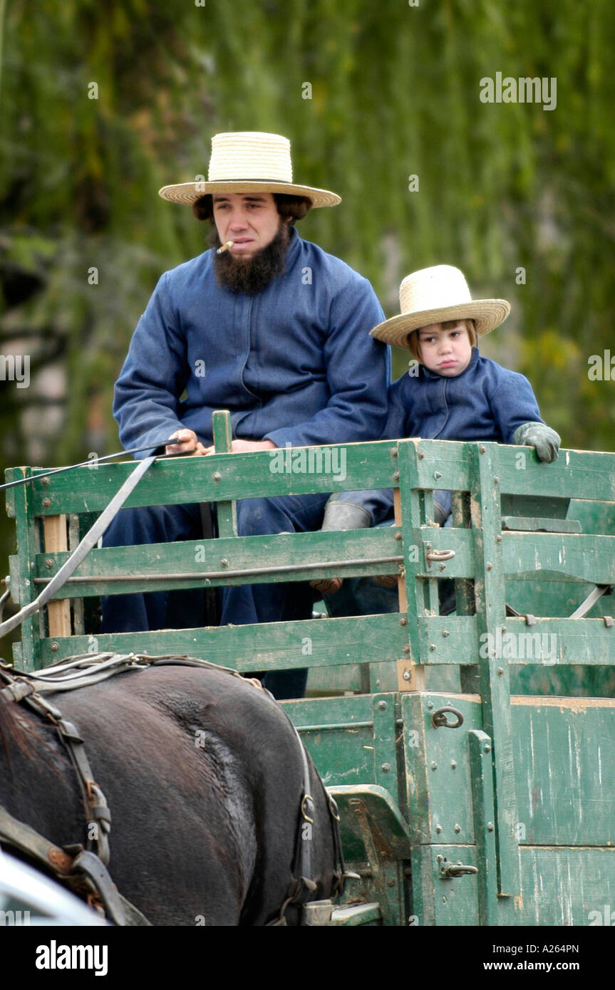 Amish lifestyle in and around Sugarcreek and Millersburg Ohio OH Stock ...
