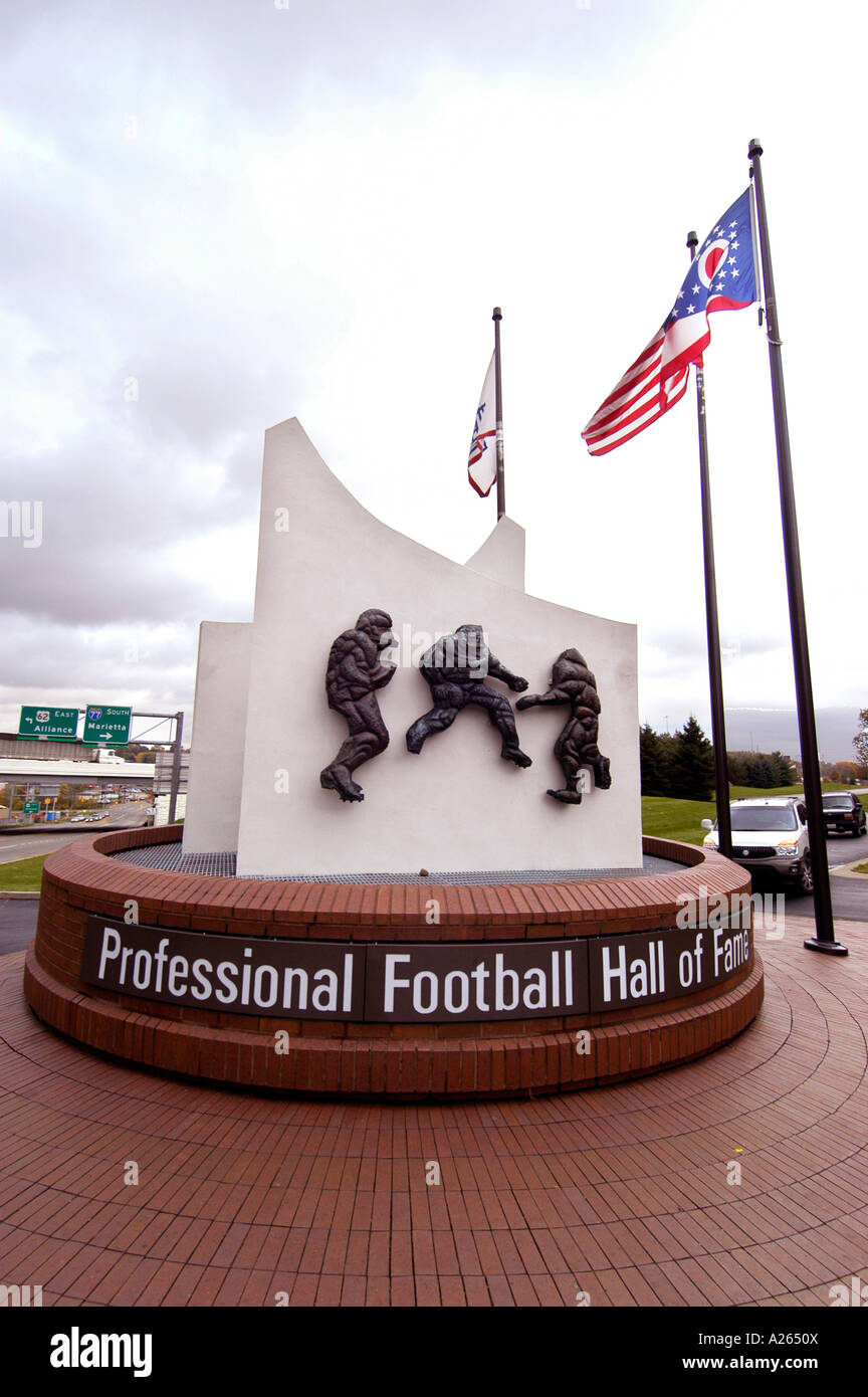 Professional Football Hall of Fame located in Canton Ohio Stock Photo ...