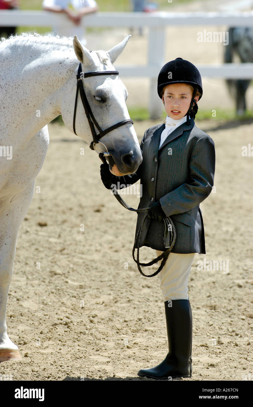 Equestrian competition teenager hi-res stock photography and images - Alamy