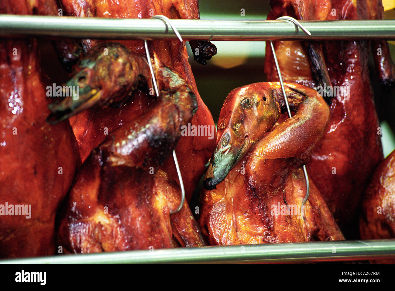 Cooked duck in Chinese restaurant Stock Photo - Alamy