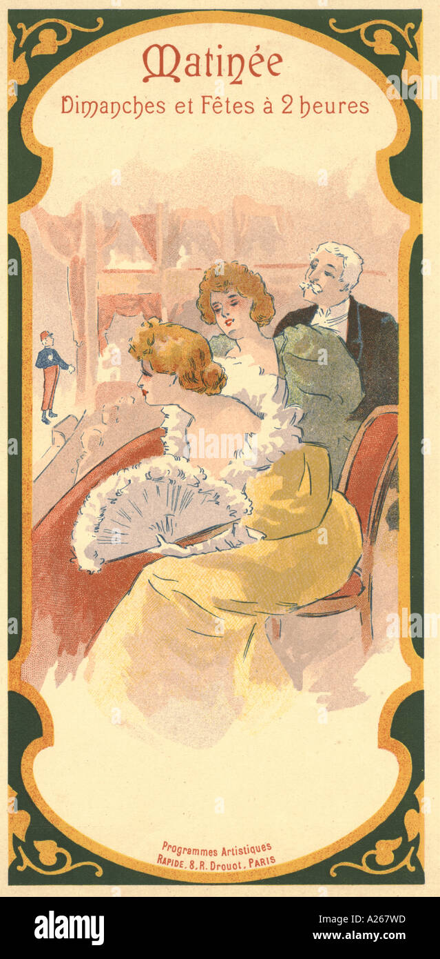 Scala, Paris, theatre poster circa 1897 Stock Photo - Alamy