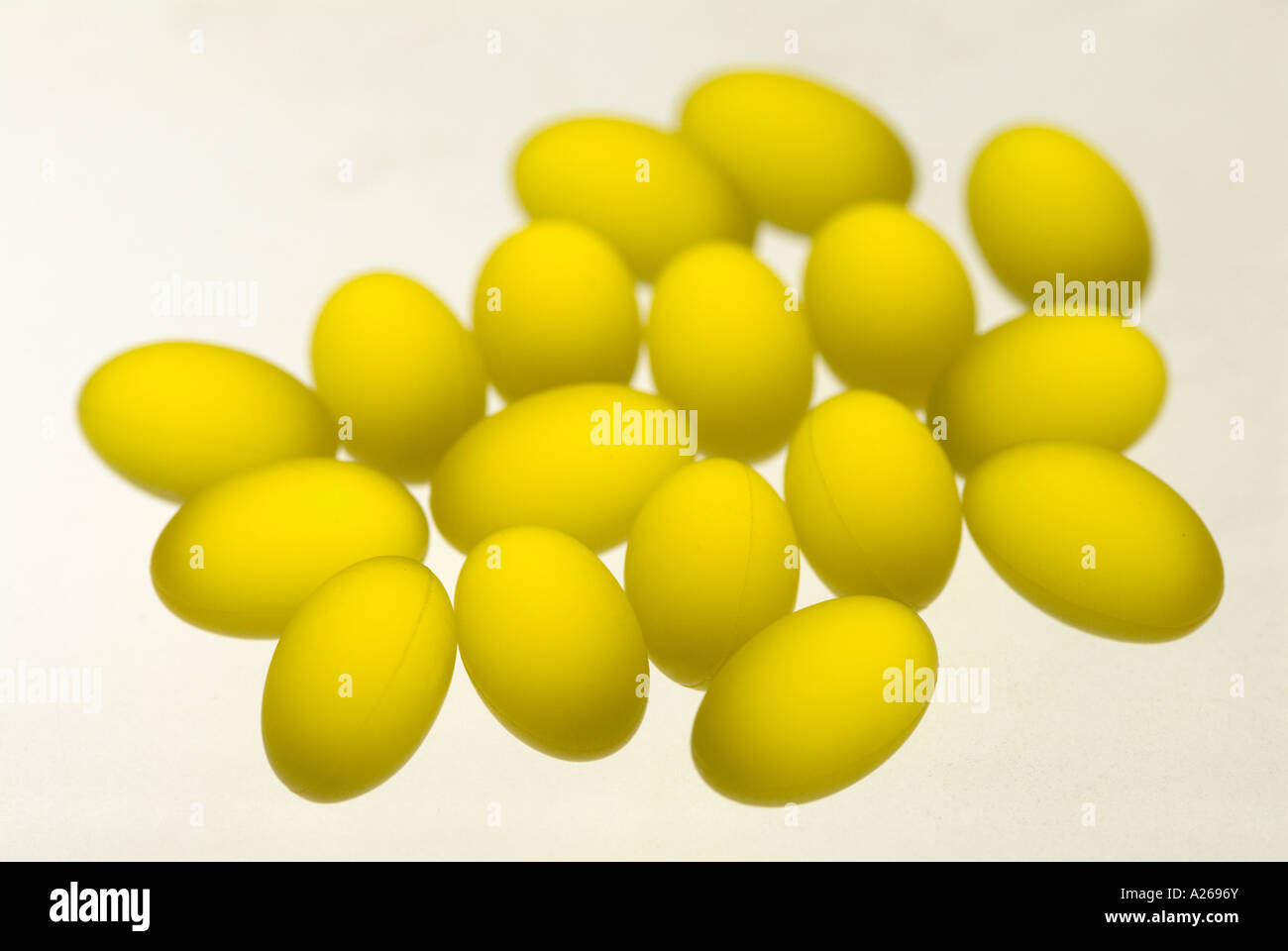 yellow cod liver oil tablets Stock Photo - Alamy