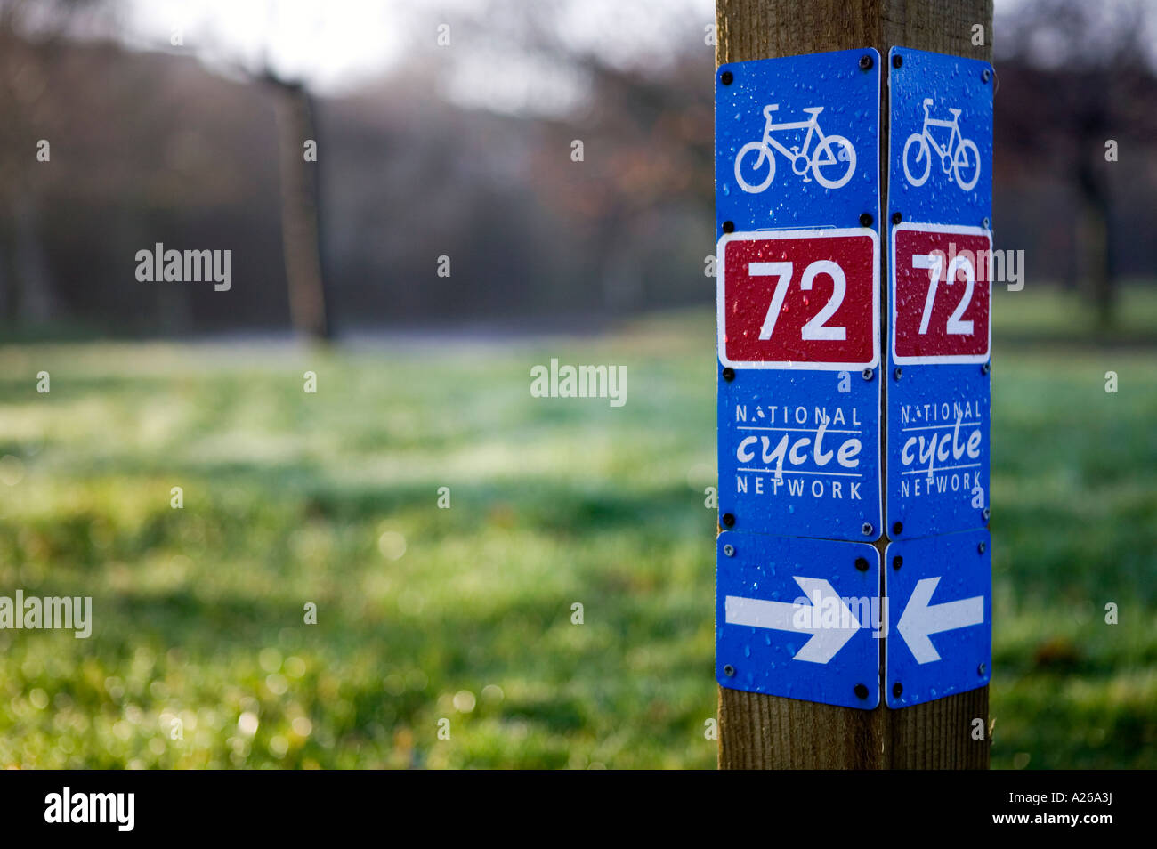 national cycle network sign Stock Photo - Alamy