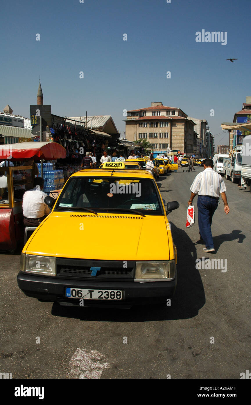 Ankara yellow cab hi-res stock photography and images - Alamy
