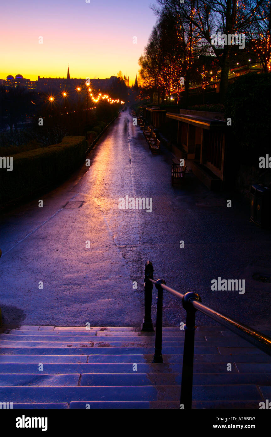 Edinburgh steps hi-res stock photography and images - Alamy