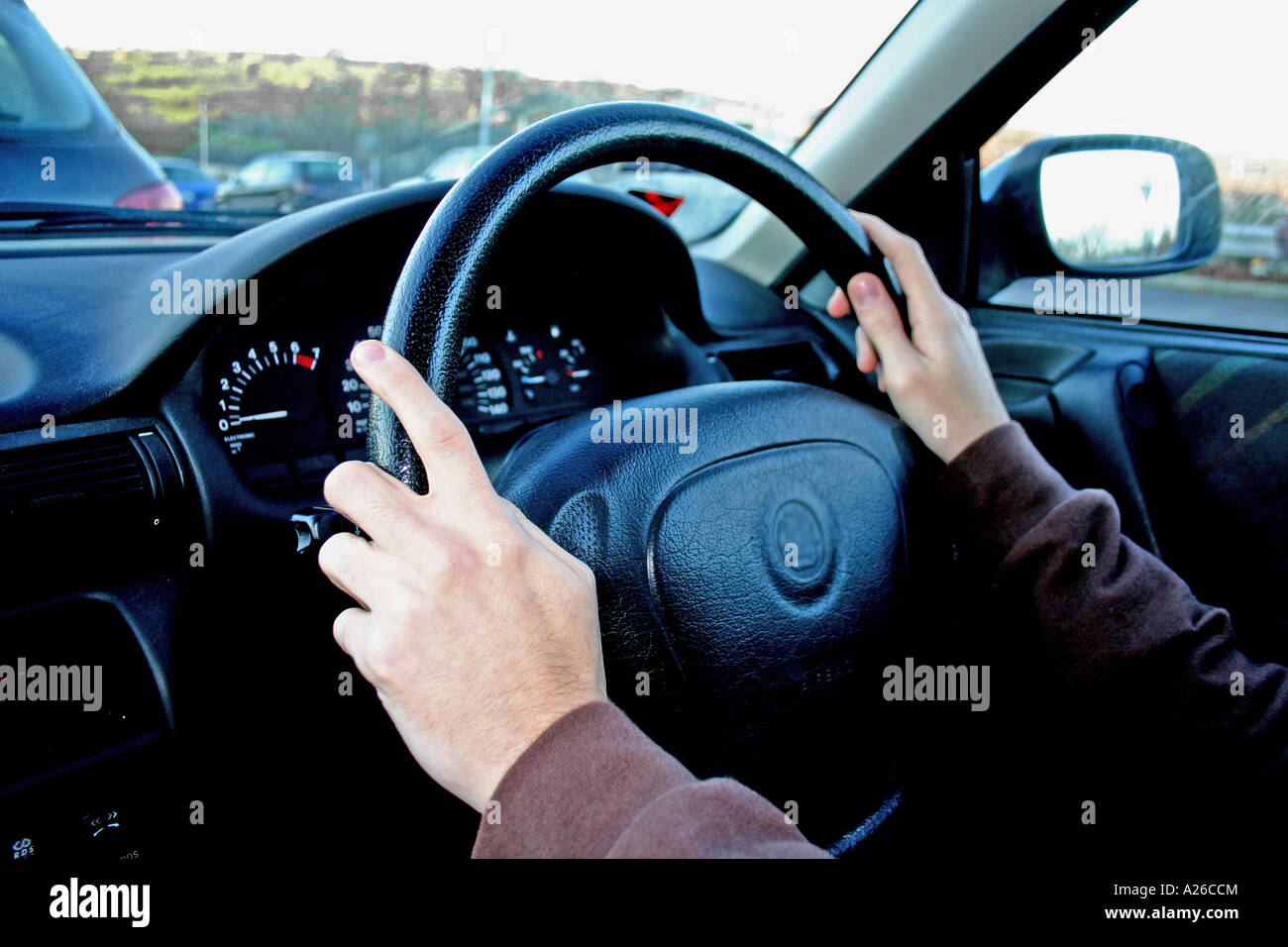 driving a car Stock Photo - Alamy