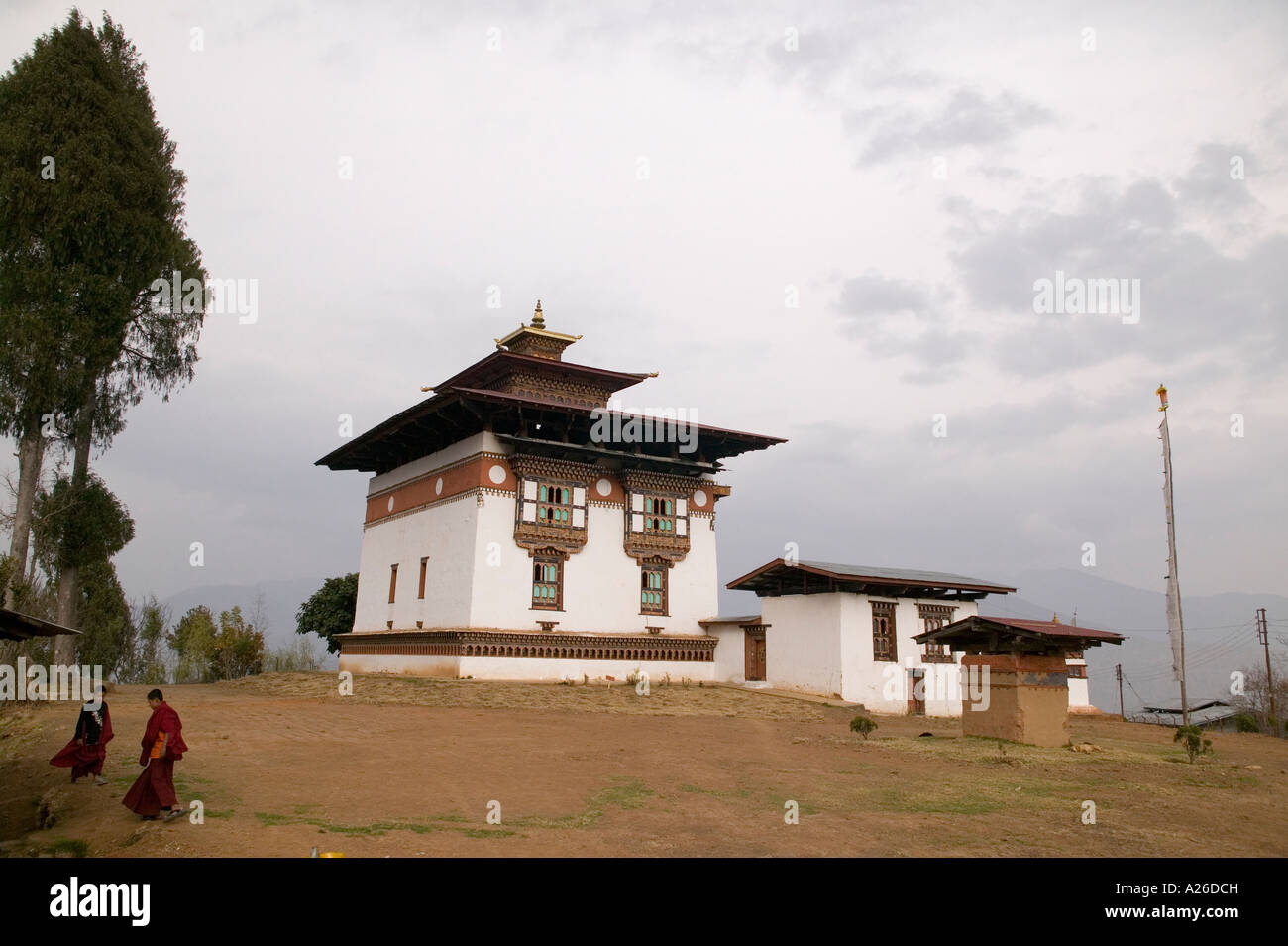 Traditional architecture in Bhutan Stock Photo - Alamy