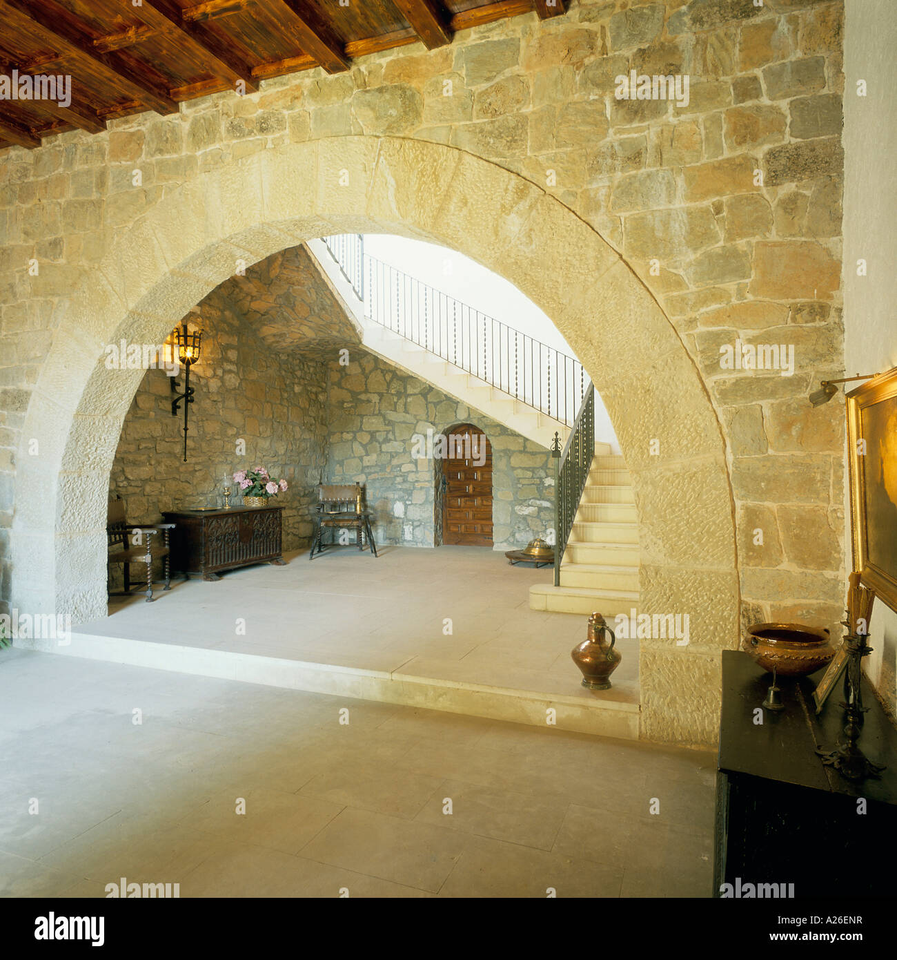 View of an archway in a house Stock Photo - Alamy