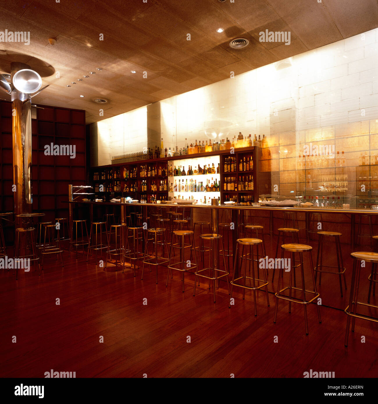 View of a well stocked bar Stock Photo - Alamy