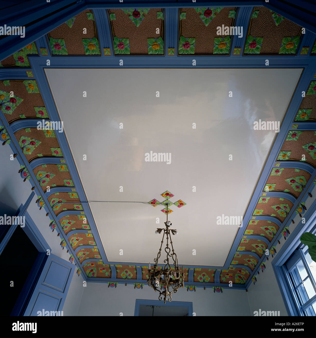 View of a designed ceiling Stock Photo - Alamy