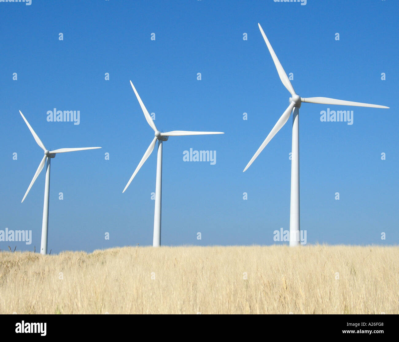 3 Wind Turbines Stock Photo - Alamy