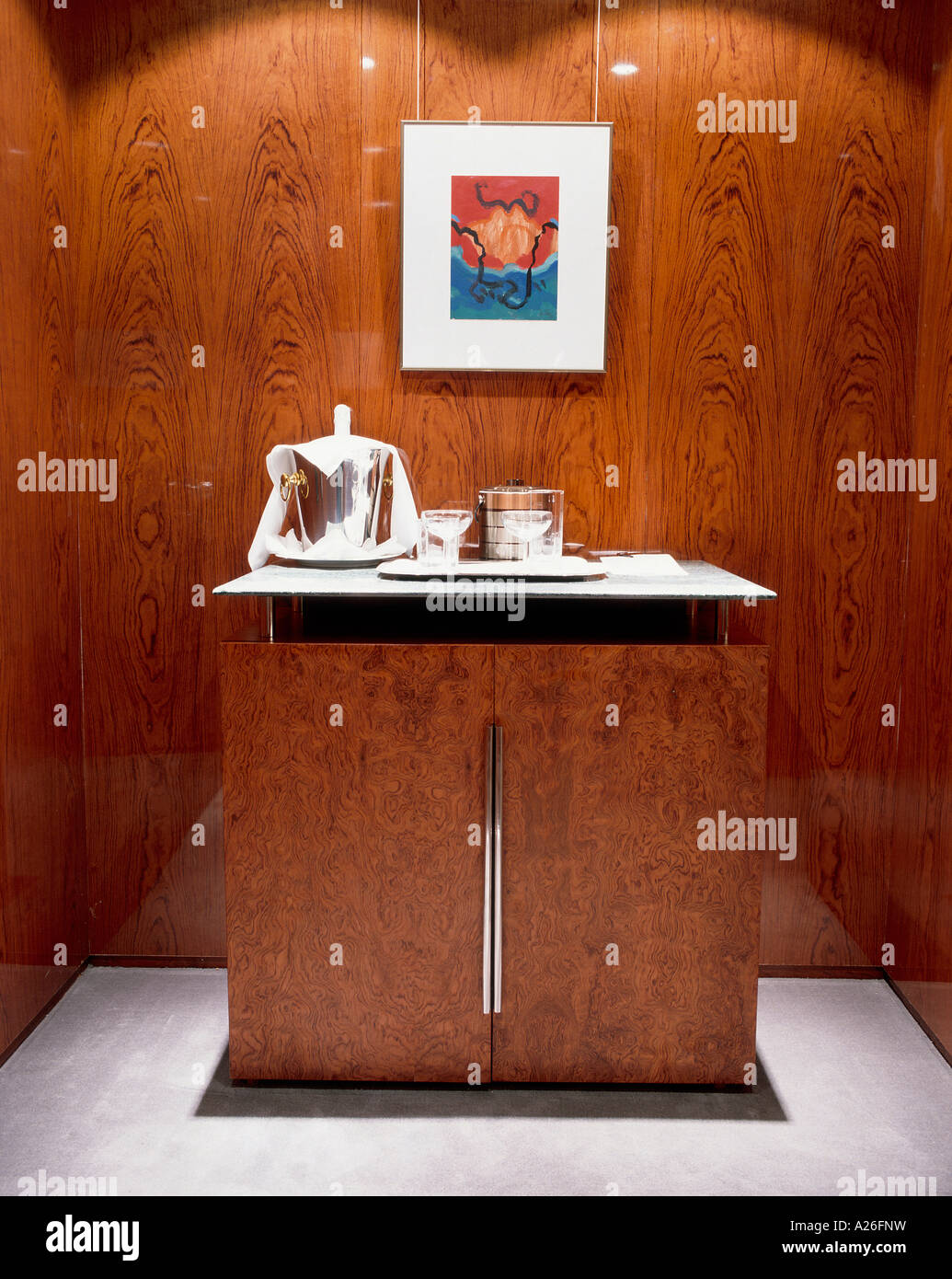 View of a frame in an illuminated room Stock Photo - Alamy