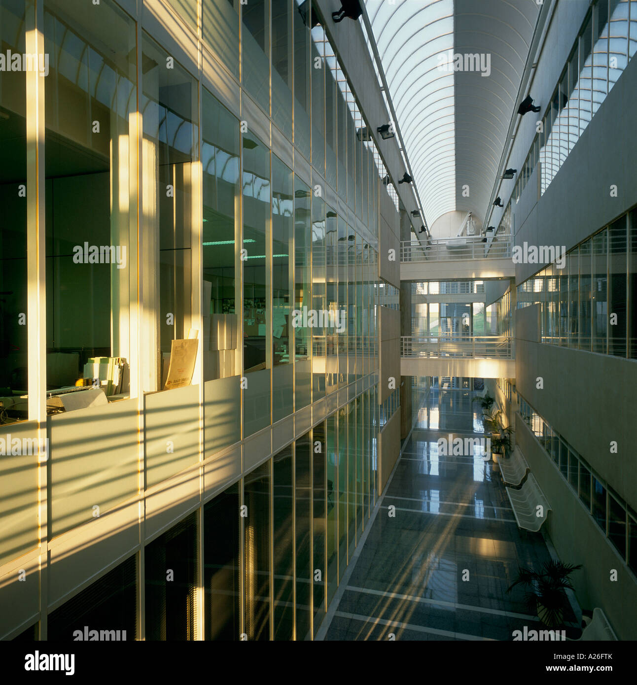 View of an atrium in a building Stock Photo - Alamy